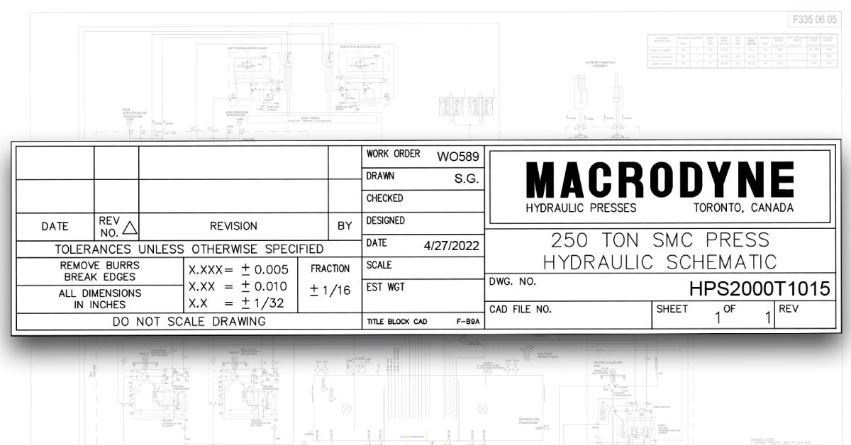 Engineering Drawings for Hydraulics Course